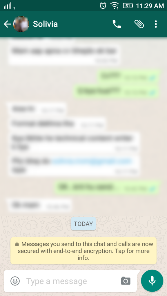 WhatsApp End to End Encryption for Android Users