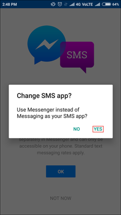 Facebook Messenger SMS Feature - Facebook Chat Service
